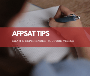 AFPSAT Tips, Exam & Experiences: YouTube Videos - Clopified